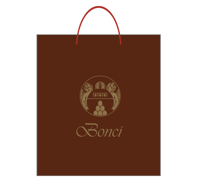 Shopper con logo Pasticceria Bonci